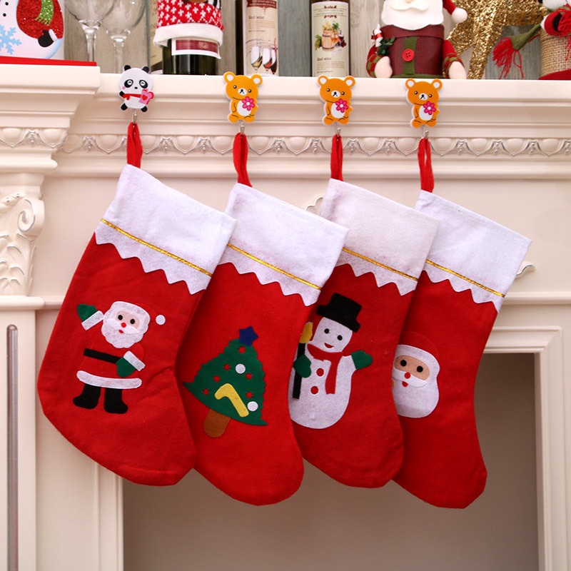 Christmas Stocking Sack Xmas Gift Candy Bag Christmas Decorations for ...