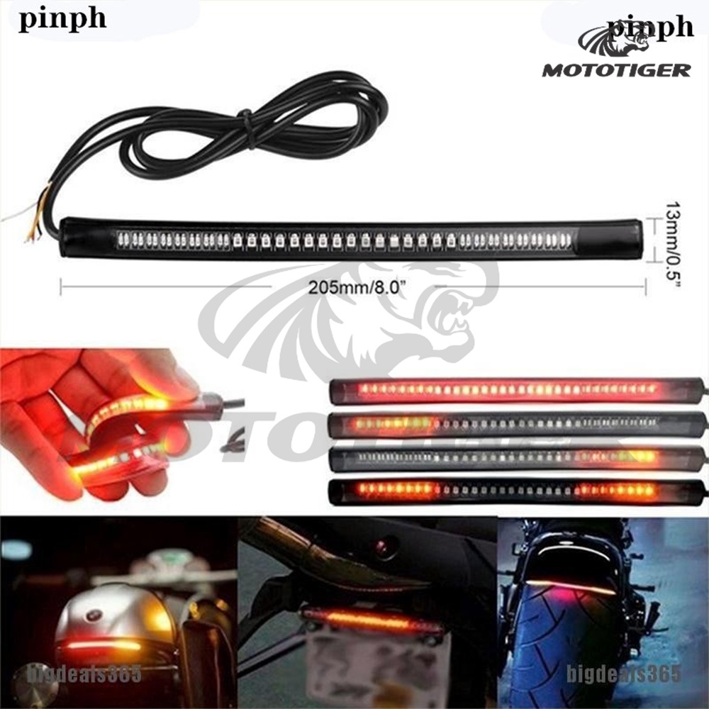 Motorcycle Tail Light Brake Stop Turn Signal Flashing Strip Light ...