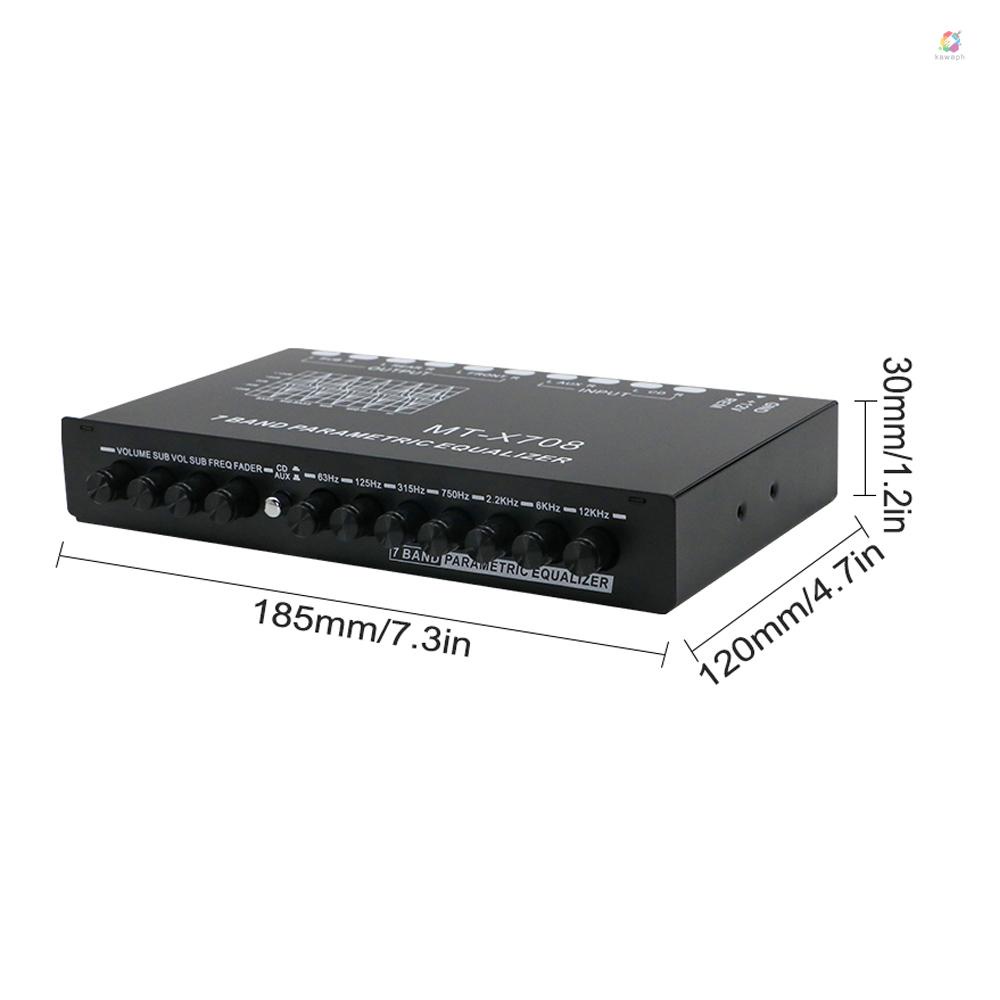 Professional 7 Band Car Equalizer Multifunctional Car Audio EQ Tuning ...
