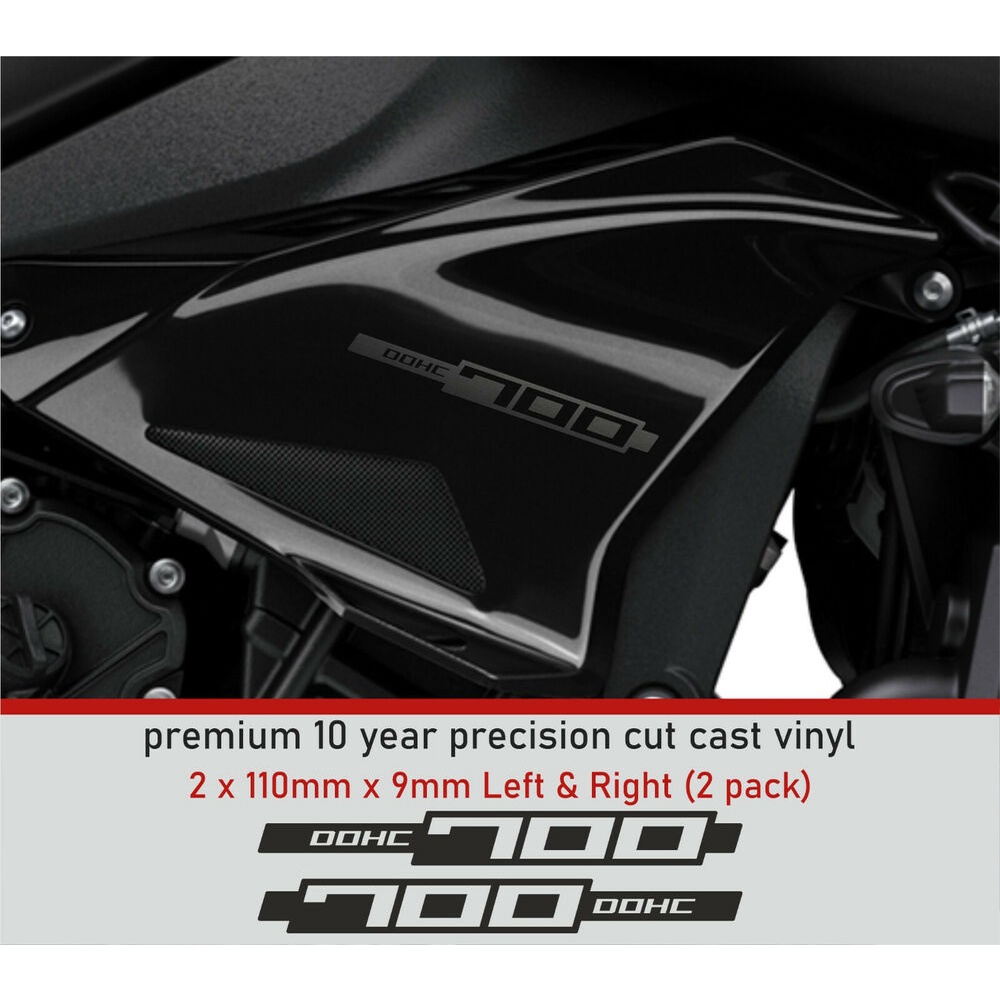 700 DOHC Decals Stickers premium 10 year Vinyl FITS YAMAHA MT 07 - 1 ...
