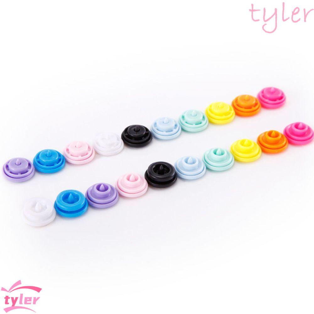 TYLER1 Colorful Plastic Complete Clip Snap T5 New 50PCS Button ...