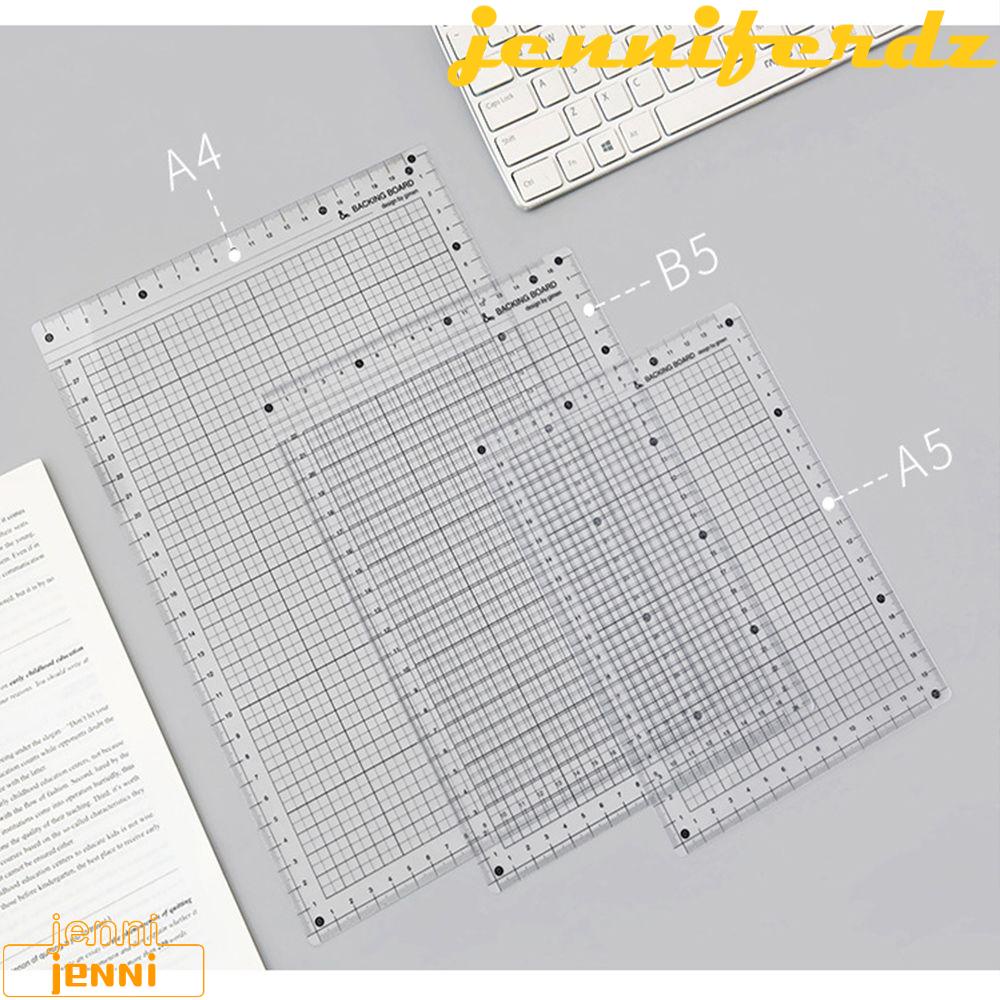 JENNIFERDZ Durable Ruler Board Waterproof Drawing Clipboard Cutting ...