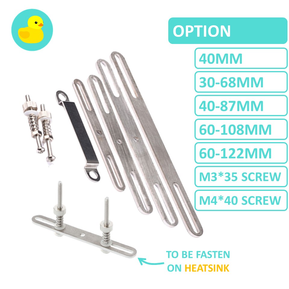 Water Cooling Heat Sink Block Clamp Fastener For Peltier, CPU & GPU ...