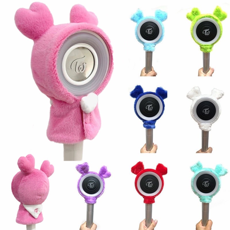 Kpop Cute TWICE Light Stick Cover Fans Concert Candybong Lovely Plush ...