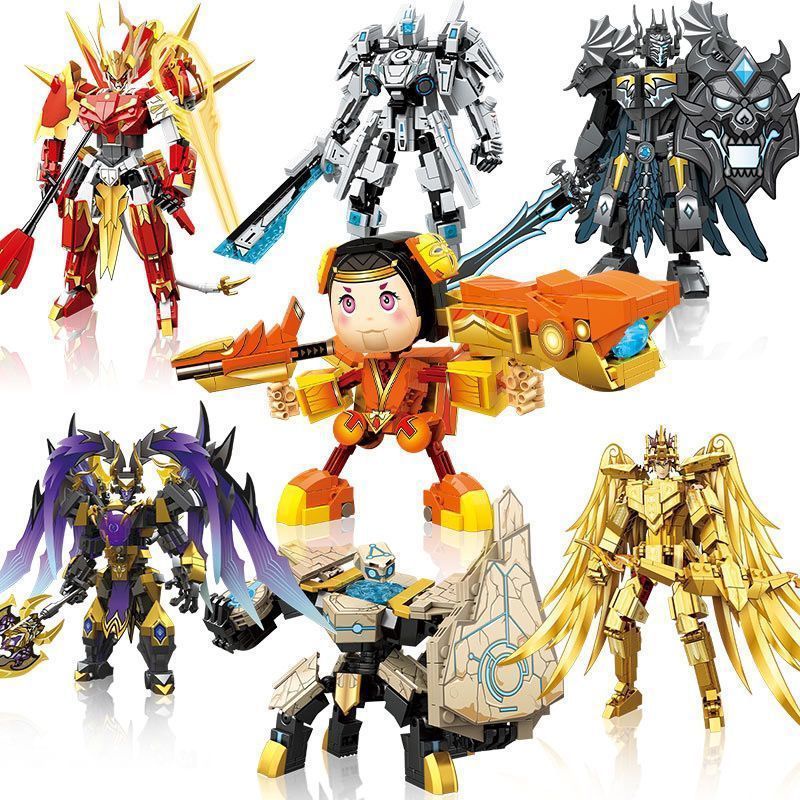 7 Style LOL Mecha Models Building Blocks The Glory of The King ...