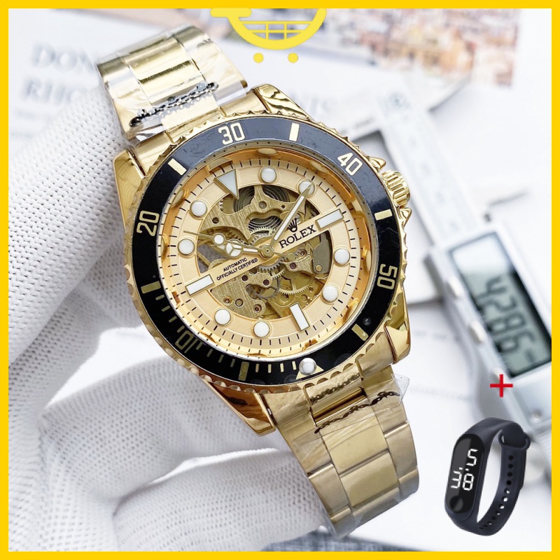 ROLEX watch for men mens watch relo waterproof watches classic hollow ...