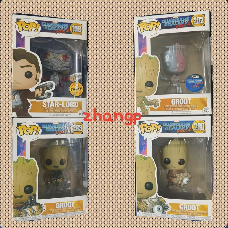 Funko POP 198 202 263 280 Guardians of the Galaxy VOL.2 Star-Lord Groot ...