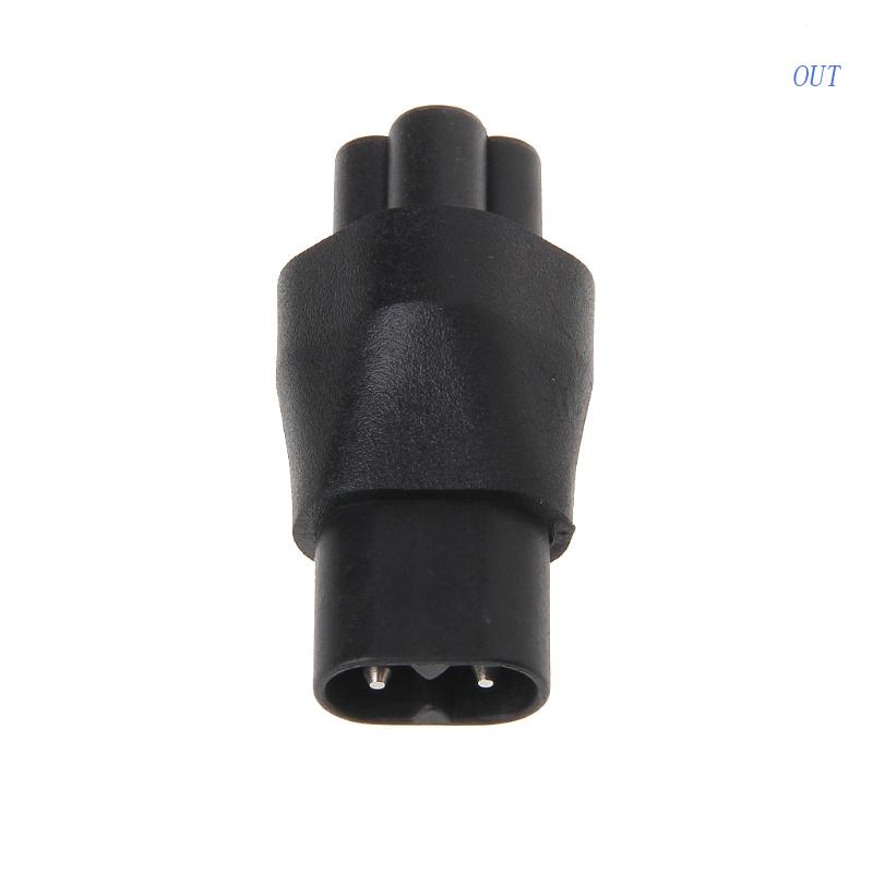OUT IEC 320 C5 3-Pin Female To C8 2-Pin Male Plug Converter Power ...