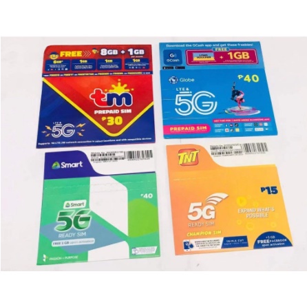 Globe 5G LTE Smart 5g Prepaid Sim Card TM 5G LTE Sim Card | Shopee ...