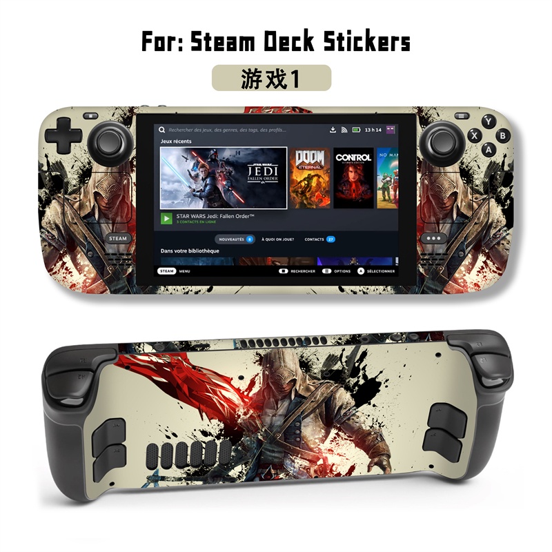 Steam Deck Skin Sticker Kawaii Cute Anime Game Pattern Full Wrap Cover ...