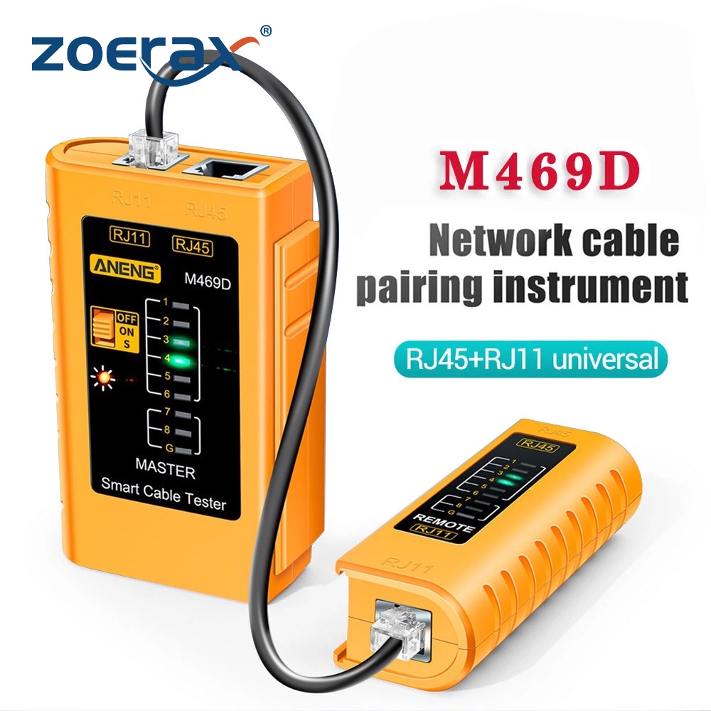 ZoeRax Network Cable Tester, RJ45 Cable Lan tester RJ45 RJ11 RJ12 CAT5 ...