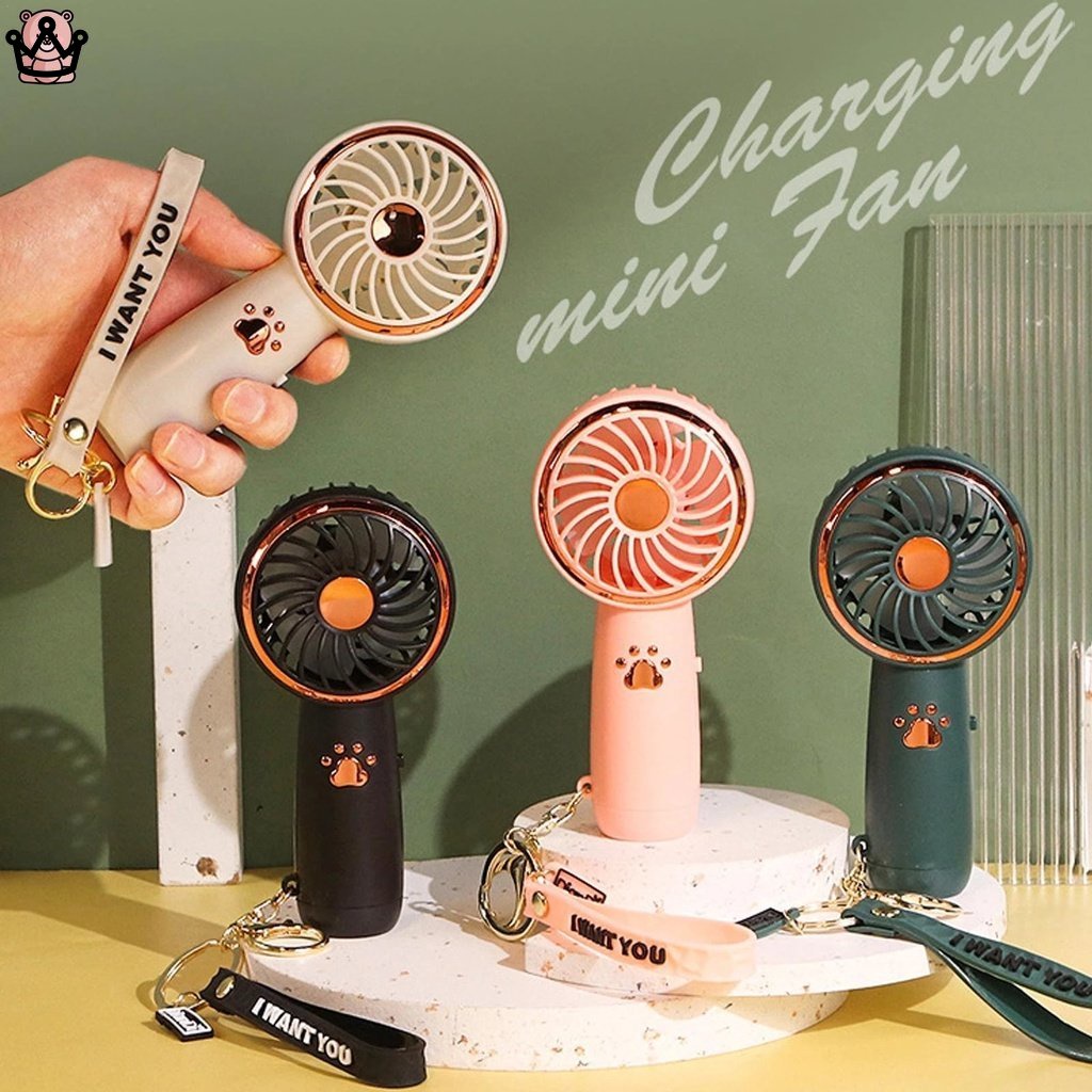Keychain Hanging Portable Fan USB Rechargeable Handheld Fans For Home ...