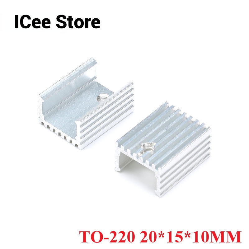 Aluminium TO-220 Heatsink TO 220 Heat Sink Transistor Radiator TO220 ...