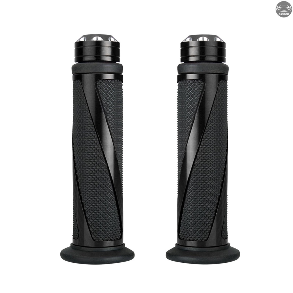 In Stock Universal Motorcycle Twill Shape Metal Rubber Hand Grips ...