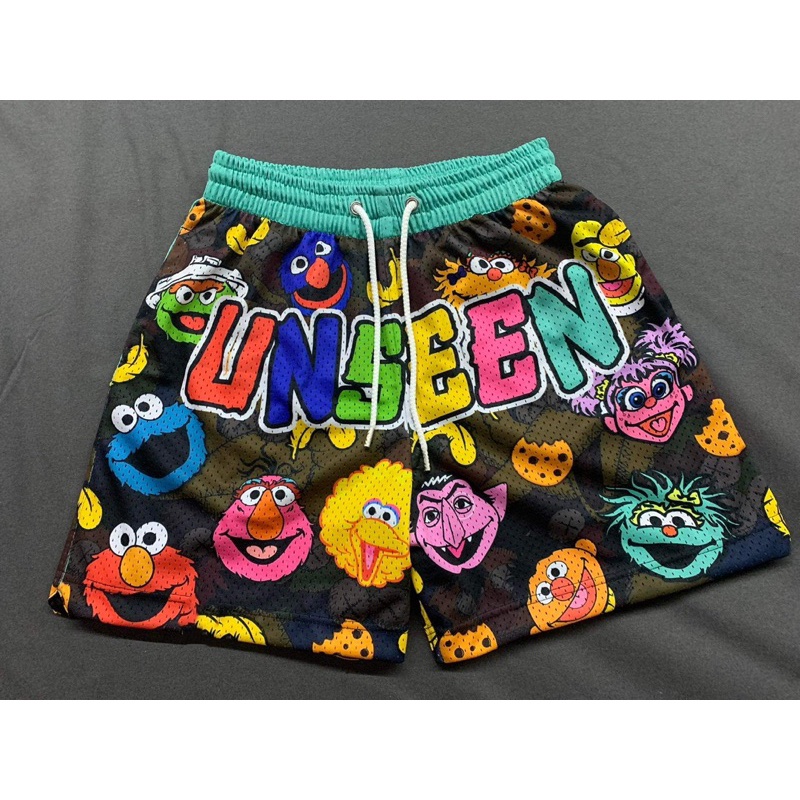 SESAME STREET MESH SHORT BLACK / UNSEEN APPAREL | Shopee Philippines
