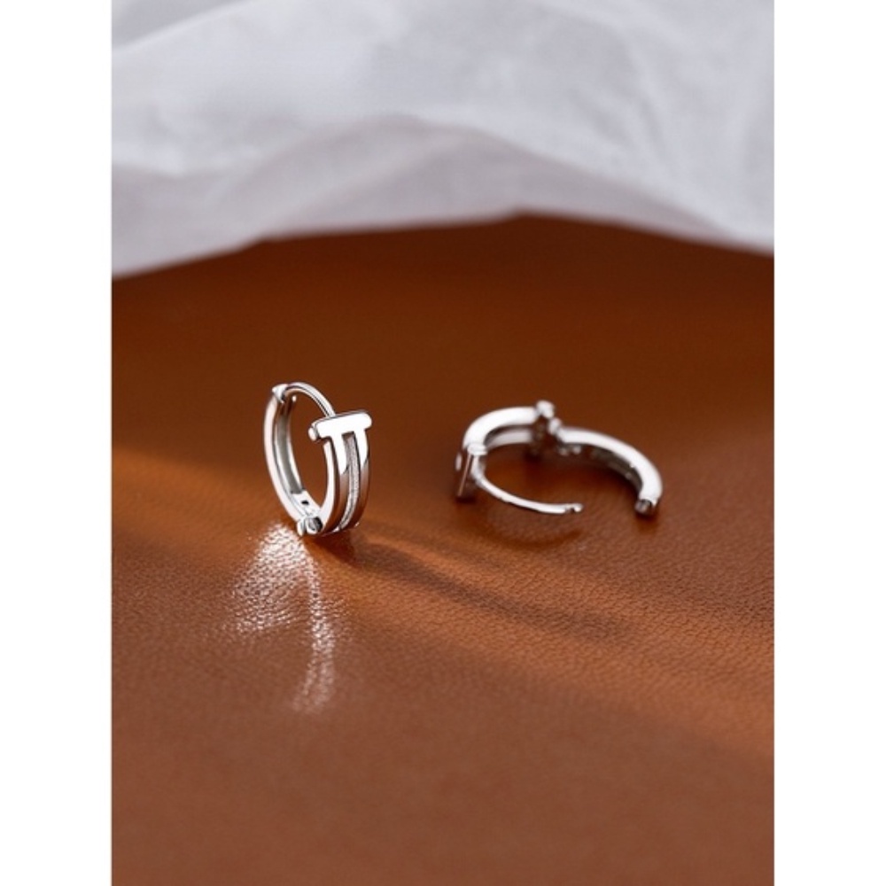 S925 Hikaw Silver Hoop Small Earrings for Women Earings for Women Hikaw ...