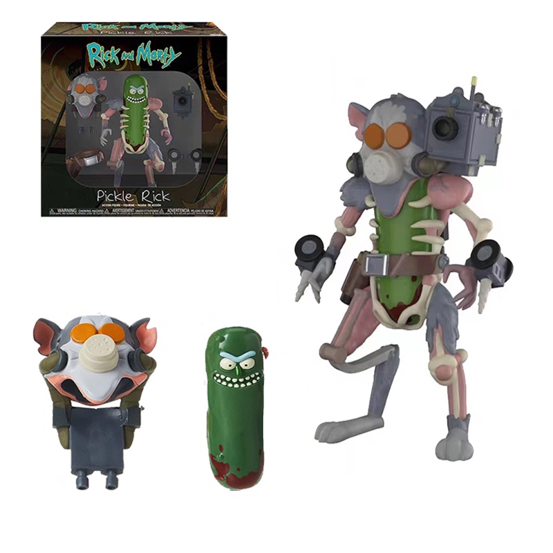 Rick and Morty Toy Action Figures Pickle Rick Morty Model Doll | Shopee ...