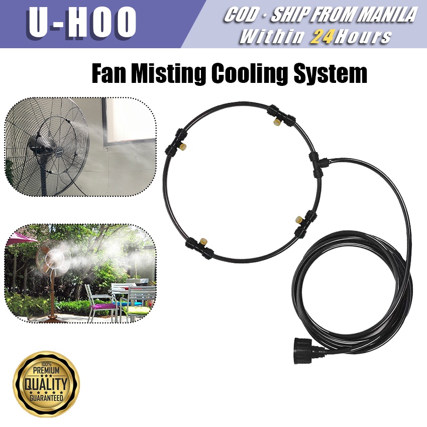 Mist Fan Ring Kit for Cooling System with Water Tap Adapter and Misting ...