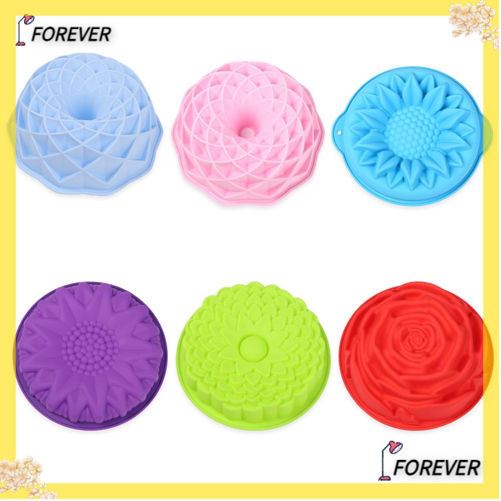 FOREVER Handmade 3D Silicone Mould DIY Rose Flower Cake Mould Cake ...