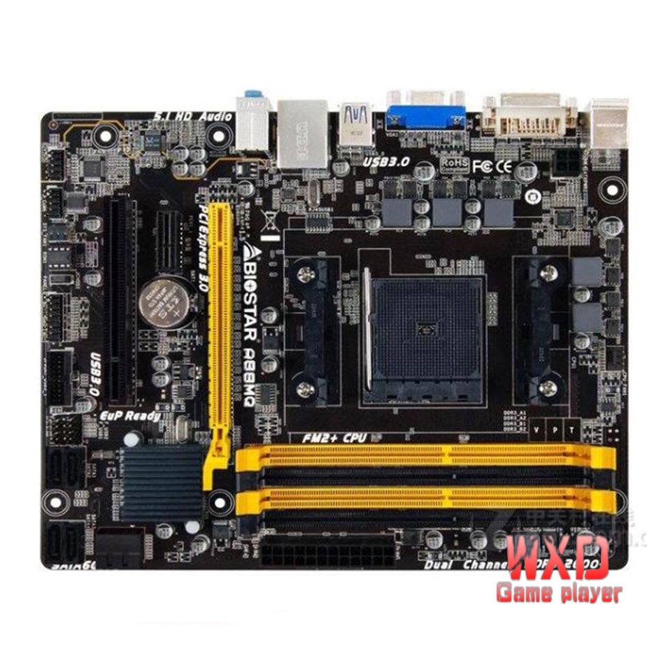 Used Biostar A88MQ Motherboard Socket FM2 FM2+ DDR3 For AMD A88X Original Desktop Mainboard SATA ...