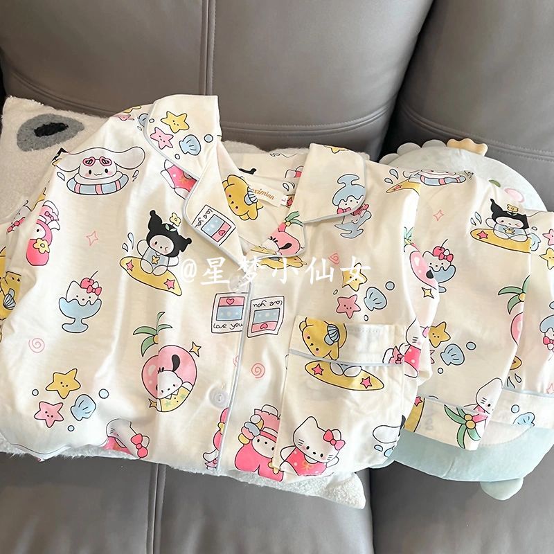Sanrio Pom Pom Purin Kuromi My Melody Cartoon Paradise Clothes Matching ...