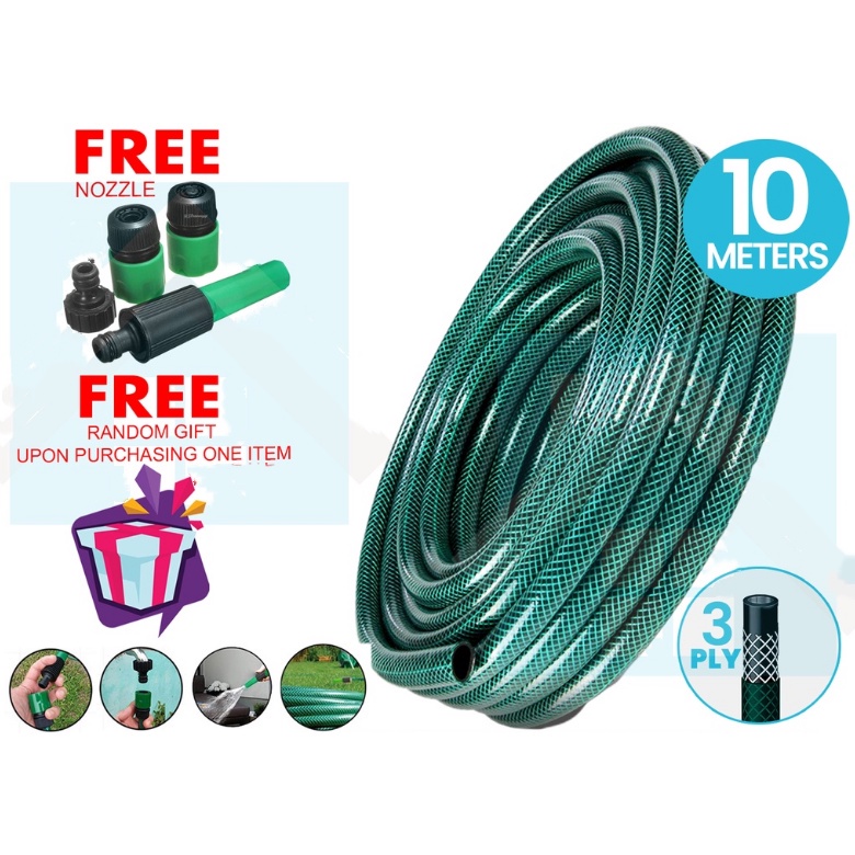 Garden Hose 10,15,30, Meter Cleaning Heavy Duty PVC with Free Water ...