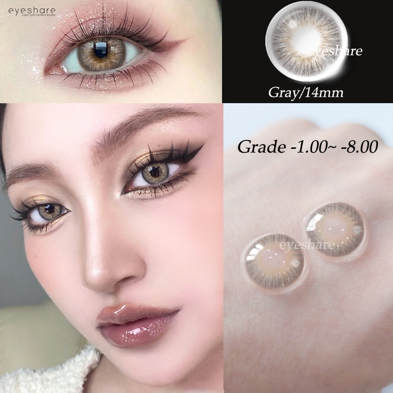 Eyeshare Contact Lenses 2pcs 1 Year Contact Lens With Grade -1.00~-8.00 ...