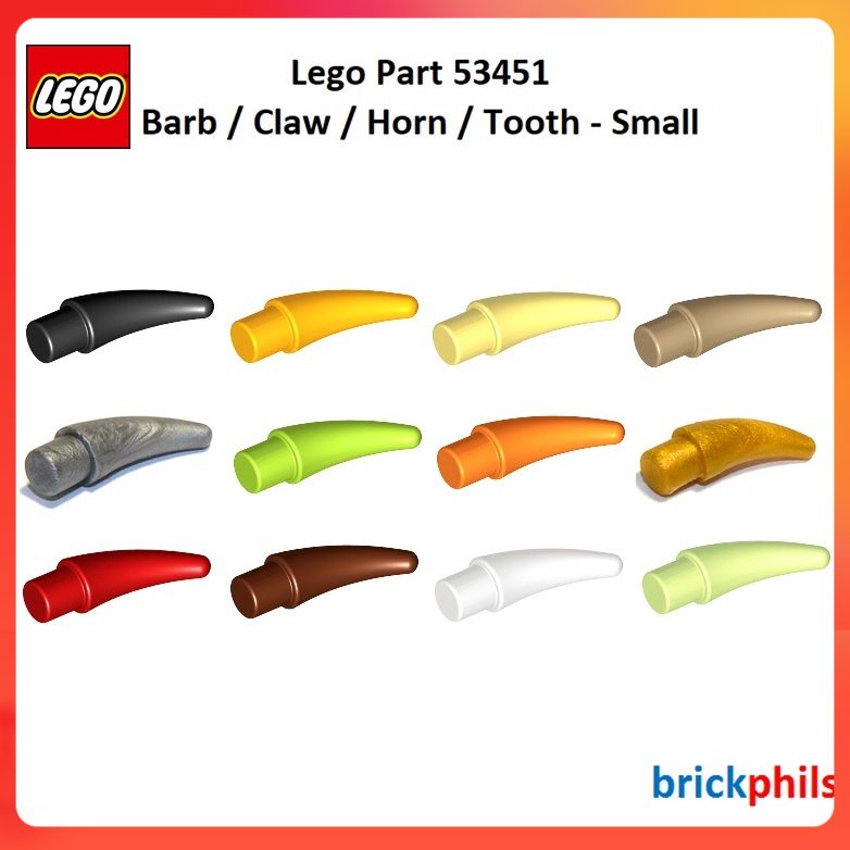 Lego Part 53451 - Barb / Claw / Horn / Tooth - Small (5pcs per Lot ...