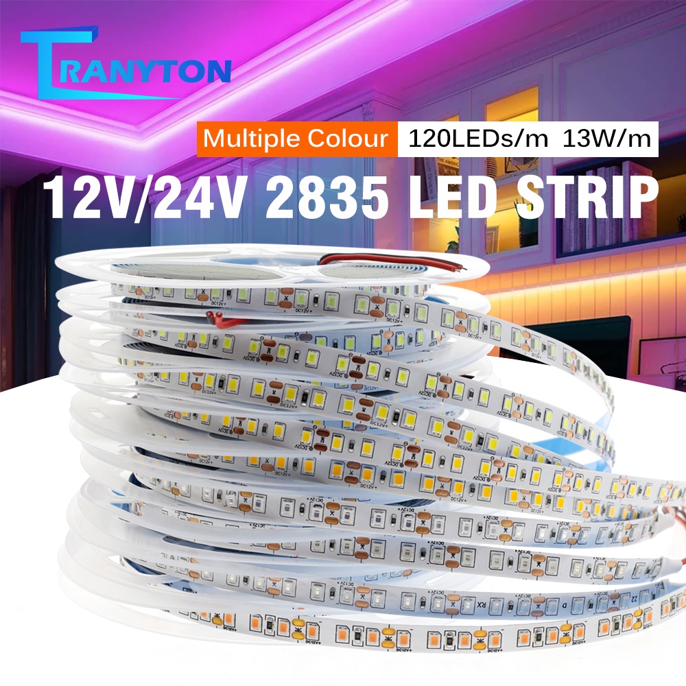 IN Stock Multicolor Led Strip Light 5M 10M 2835 120led/m DC12V 24V Red ...