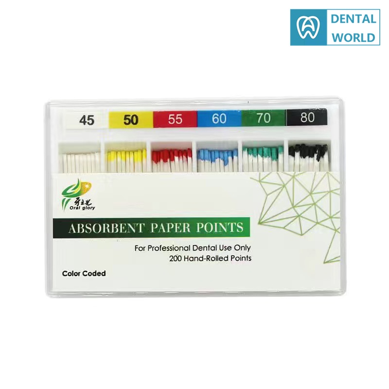 1 Box Dental Absorbent Paper Points 02 taper for Protaper Files 45-80 ...