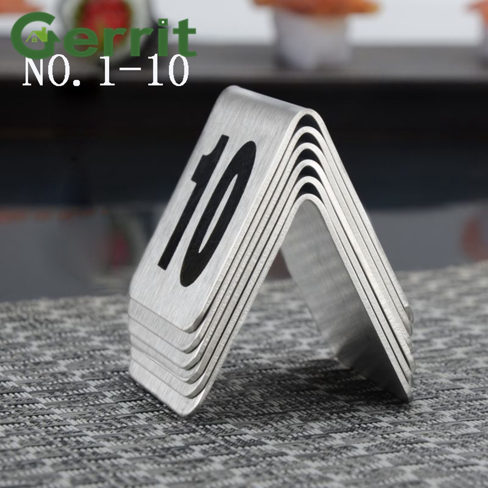 Number 1-20 Signage Dining Plate Restaurant Cafe Bar Table Marker Table ...