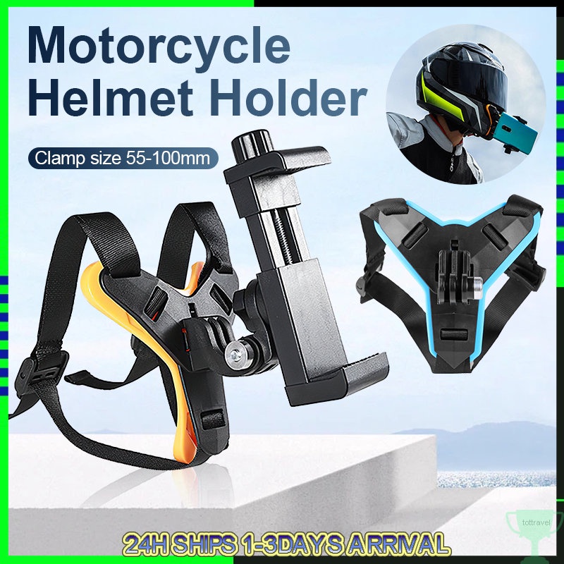 Motorcycle Helmet Chin Stand Mount Holder Action Sports Camera Holder ...