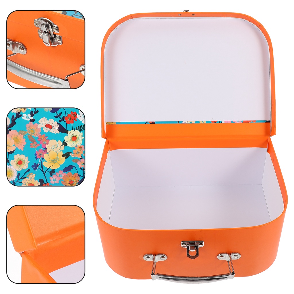milauo Napkin Case Cardboard Suitcase Storage Suitcases Gift Boxes with ...