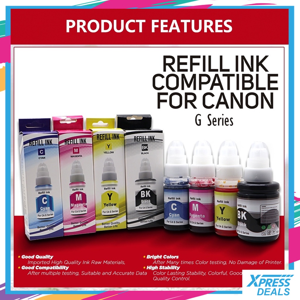 Refill Ink for G-Series Printer G1800 G2800 G3800G G1810 Ink Model | SPX | Shopee Philippines