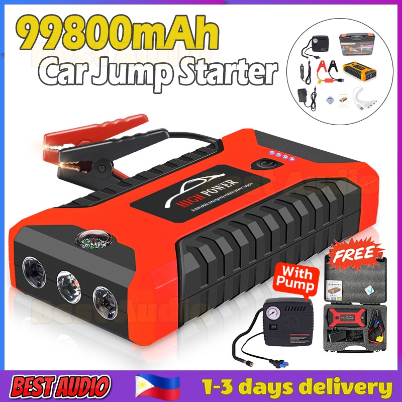 【NEW】Car Jump Starter 99800mAh Portable Pack Booster Charger Battery ...