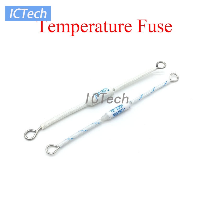 RF Thermal Fuse Ceramic Temperature Fuse 250V 10A 15A 20A 130/155/165 ...