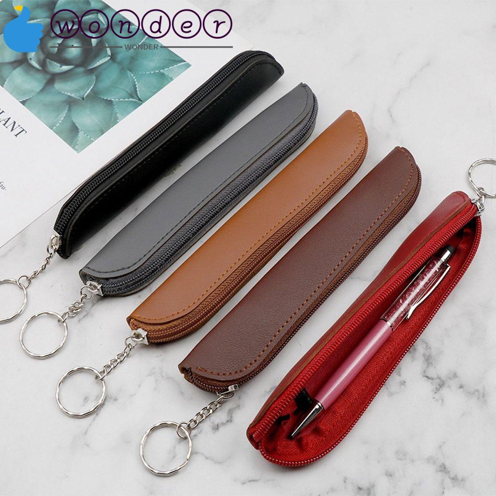 WONDER PU Pencil Bag Creative School Supplies Portable Pen Bag ...
