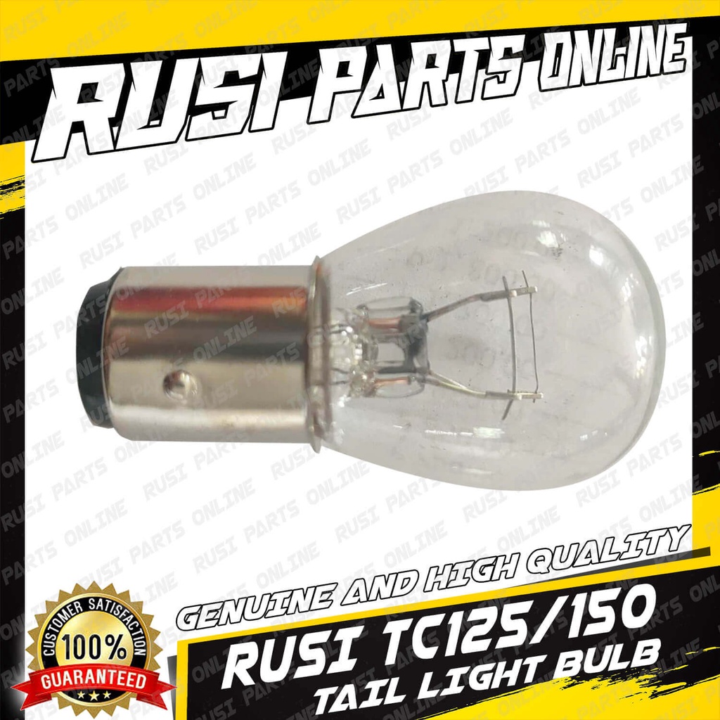 RUSI TC 125/150 HEADLIGHT BULB/SIGNAL LIGHT BULB/BRAKE/TAILLIGHT BULB ...