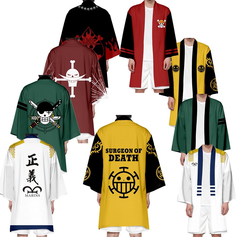 Cosplayer One Piece Anime Peripheral Cosplay Costumes Haori Kimono Long ...