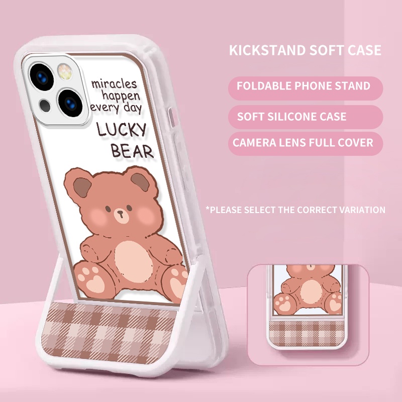 Kickstand Casing For Oppo A31 A5 A9 A15 A17 A53 A54 A55 A57 A76 A96 A77