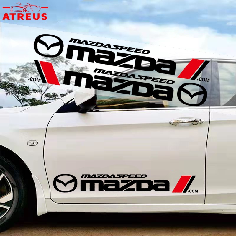 Mazda Car Stickers Auto Door Side Body Decor Decals Anti-scratch Cover ...