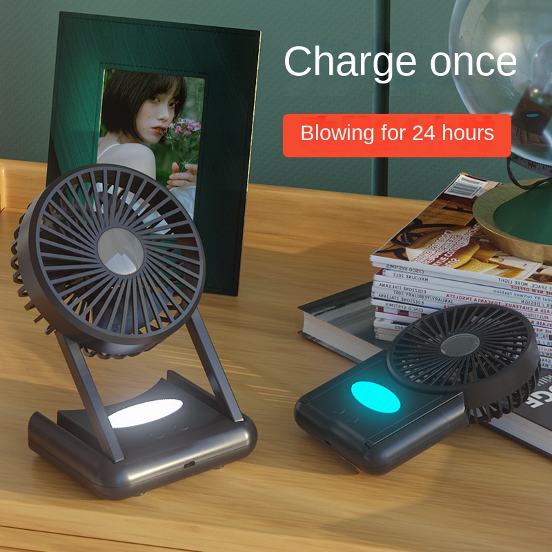 F5 Mini Small Electric Fan Desktop Fan USB Chargeable Desk Fan Portable ...