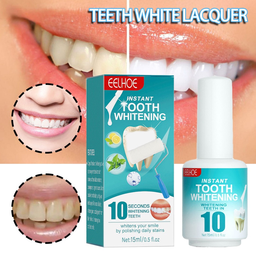 15ml Tooth Whitening Paint White Polish Instant Teeth Stain Removal ...