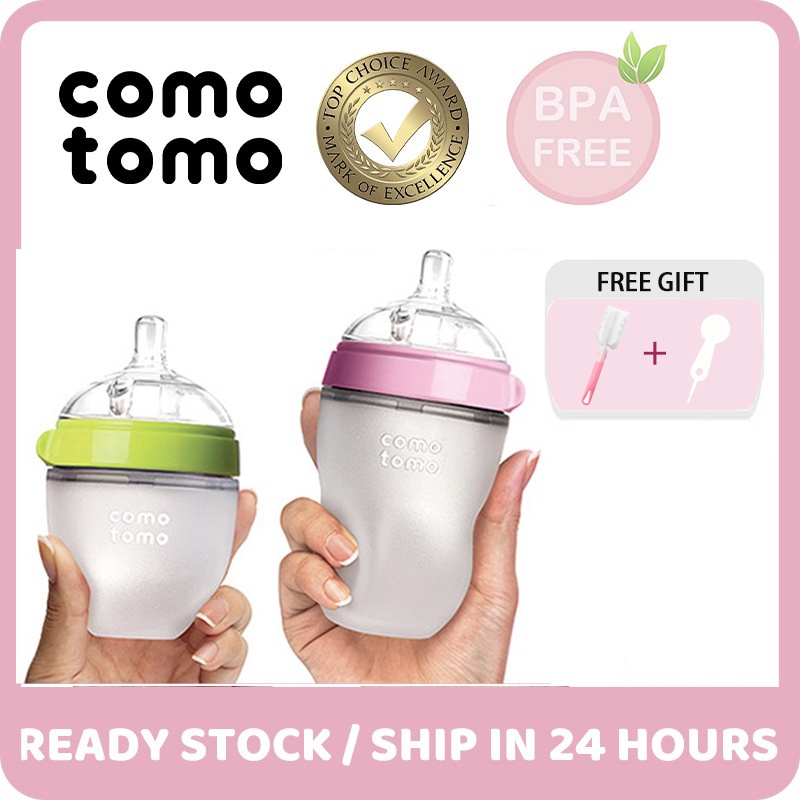 Original Comotomo Feeding Bottle Natural Feeding Baby Bottle Como Tomo ...