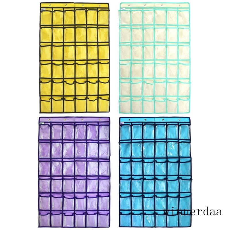 WIN Wall Hanging Storage Chart 36 Clear Pockets Phones Flash Cards ...