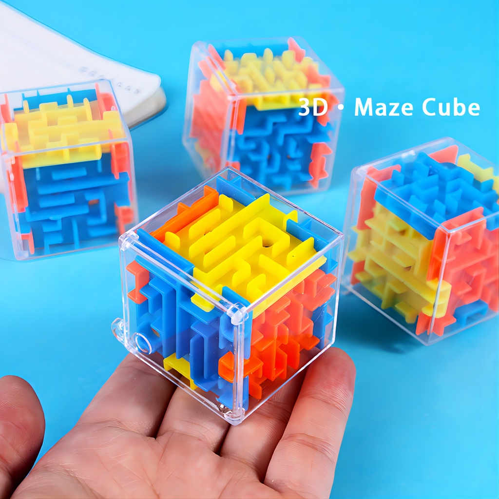 Mini Roll-On Rubik's Cube Children's 3d Roll-On Labyrinth Rotating ...