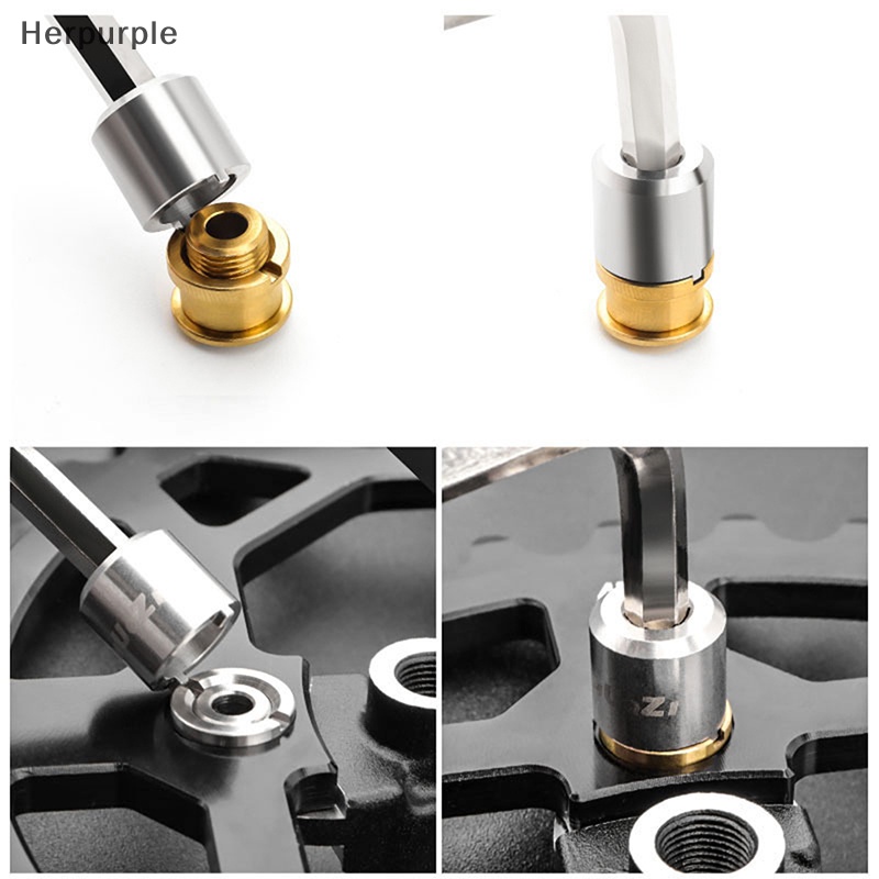 Herpurple Chainring Bolts Nut Wrench Chainring Screw Removal Install ...