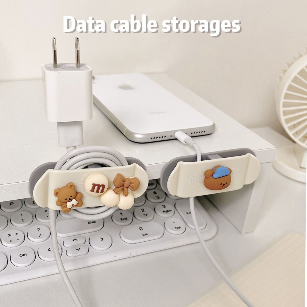 Charger Cable Organizer DIY Desktop cable management wall stickers ...