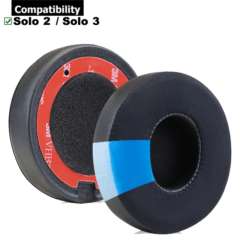 1 Pair Cooling Gel Earpads for Solo 2 / 3 Wireless Headphone Ear Pads ...