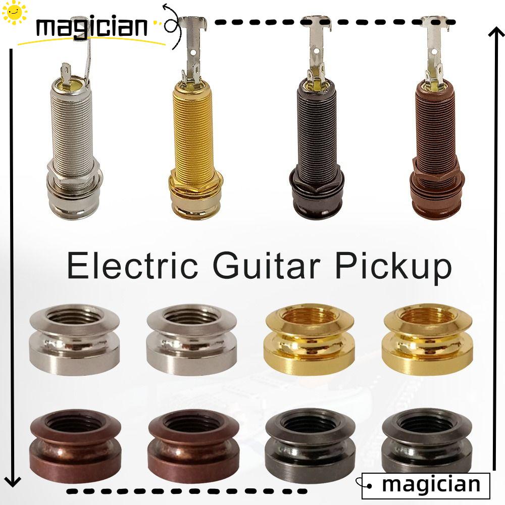 MAG 1/2pcs Threaded Cylinder 8 Styles Guitar Pickup Endpin Plug Sockets ...